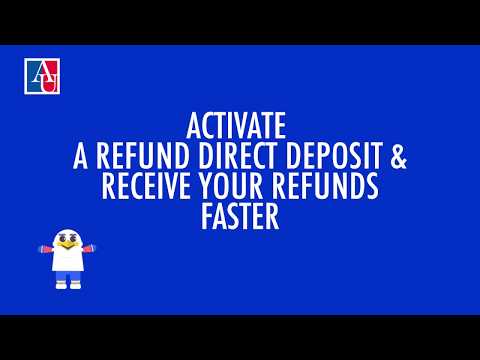 AU: ACH Refund Direct Deposit