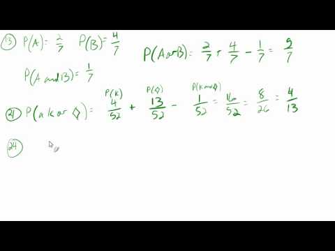 10.4: Find probabilities of disjoint and overlapping events (sample problems)