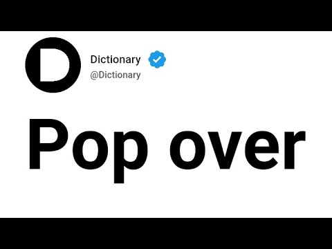 Pop over Meaning In English