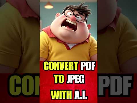 HOW TO CONVERT PDF TO JPEG USING AI IN 30 SECONDS!