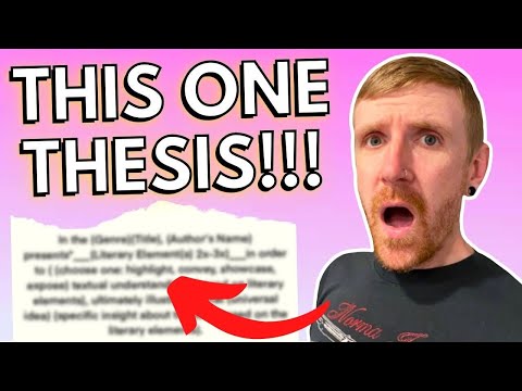 The ONLY AP LIT THESIS Template You'll EVER Need!