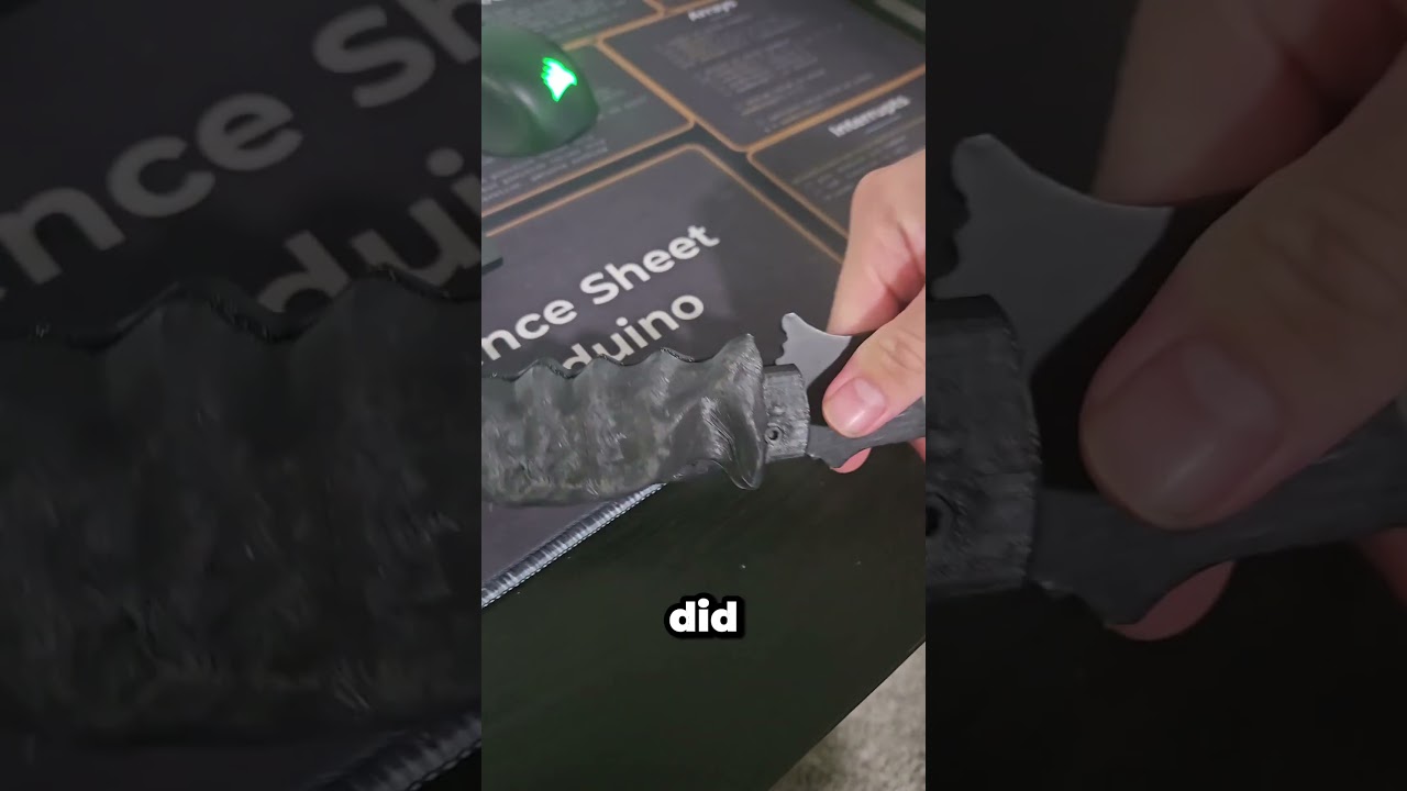 3d printed machete #3dprinting #engineering #maker #diy