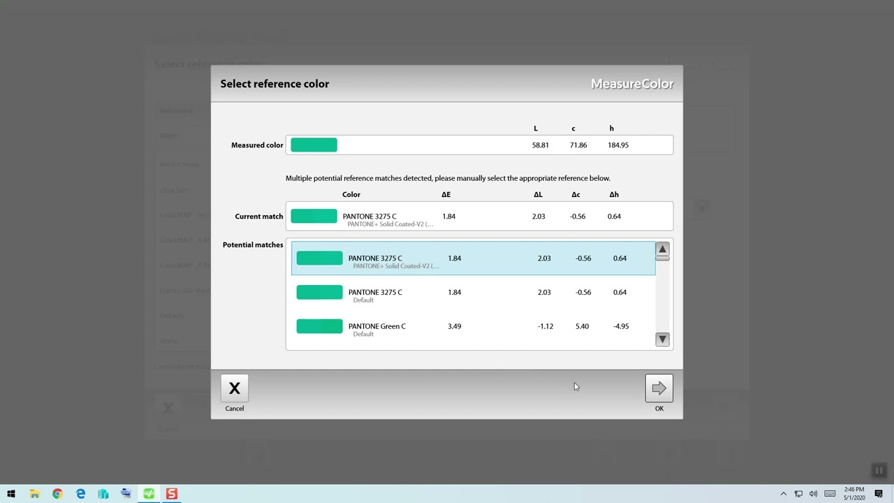 MeasureColor Spot Color Tool