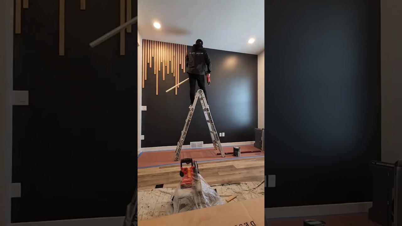 Living room wooden wall art decoration | wood wall decoration ideas | #shots #artslideshow