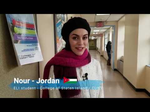 In Arabic - ELI student from Jordan - College of Staten Island/CUNY