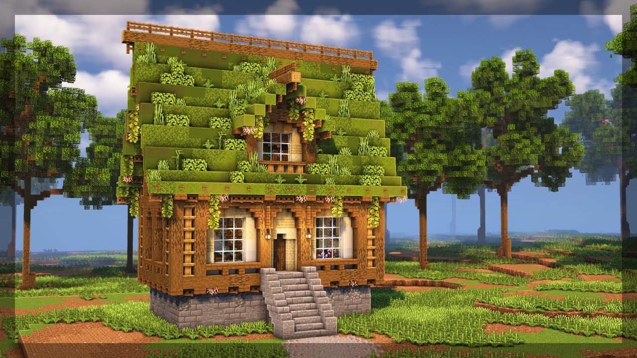 How to build a Moss House - Minecraft Tutorial - マイクラビルダーズ