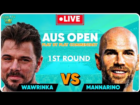 🎾WAWRINKA vs MANNARINO | Australian Open 2024 | LIVE Tennis Play-by-Play Stream