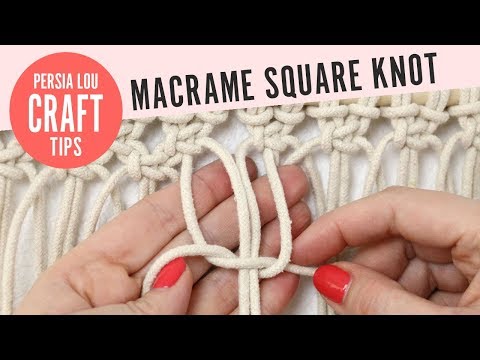 How to Make a Macrame Square Knot