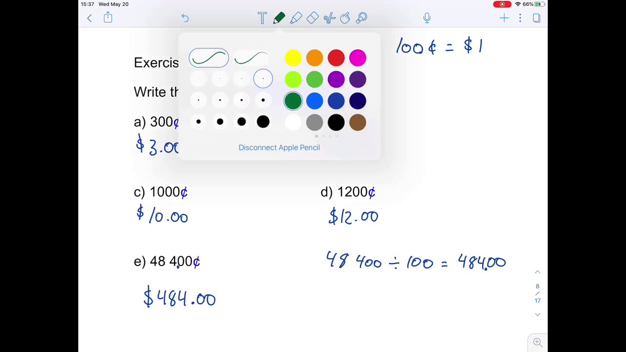 Lesson 56 Dollar and Cent Notation