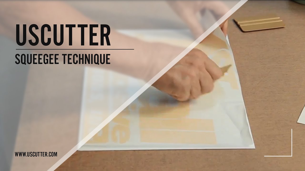 Squeegee Technique for Vinyl Application