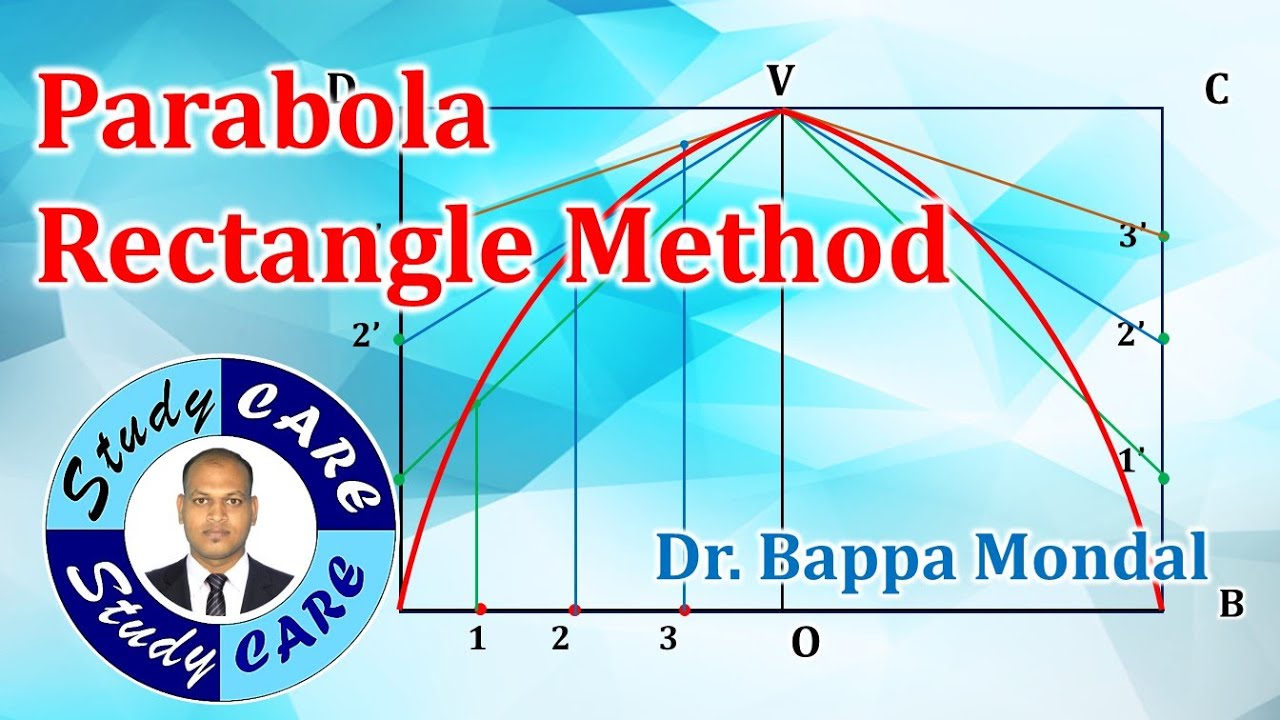 Parabola using Rectangle Method | Conics by Special Method | Engineering Drawing | Graphics