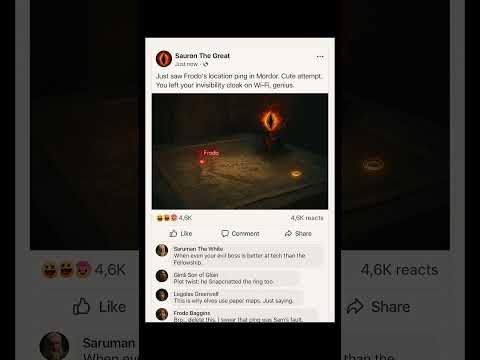 Lord of the Rings Facebook posts