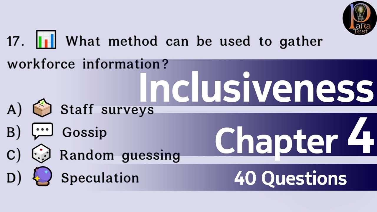 Inclusiveness Chapter 4 Questions