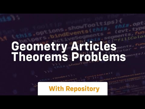 geometry articles theorems problems
