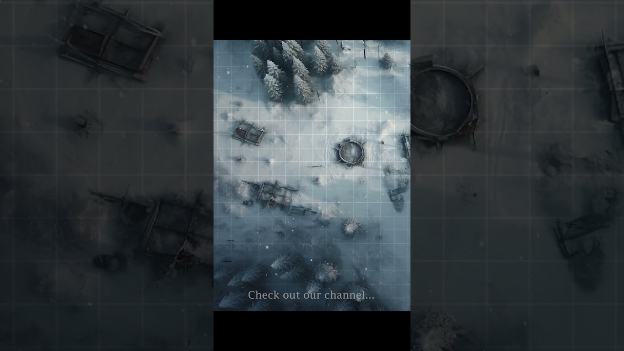 D&D | Whispering Winterwoods Part 3 Grid | Animated Battle Maps