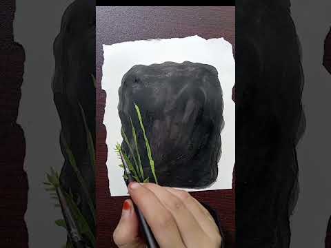 Gouache flowers painting #short #easy #painting