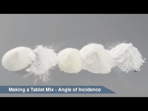 Making a Tablet Pill Mix - Angle of Incidence