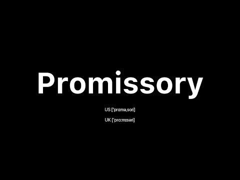 How to Pronounce Promissory: 🇺🇸 American English vs. 🇬🇧 British English
