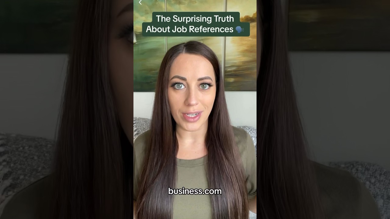 The Surprising Truth About Job References🗣️ #shorts