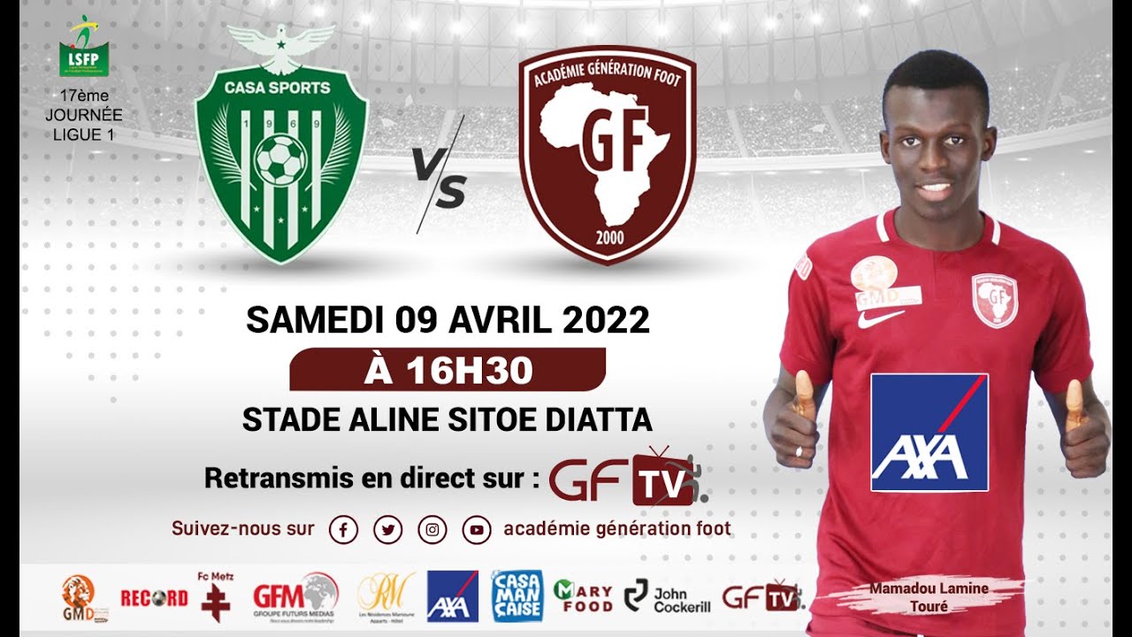 Site officiel – Académie Génération Foot