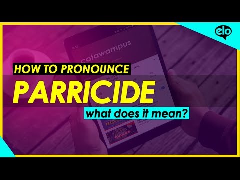 How To Pronounce Parricide | With Definition or Examples