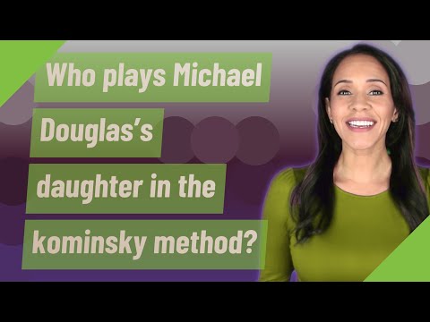 Who plays Michael Douglas's daughter in the kominsky method?