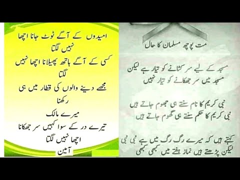 Urdu Best Islamic Poetry | Islamic Quotes | Deep Islamic Quotes | Islamic Golden Words