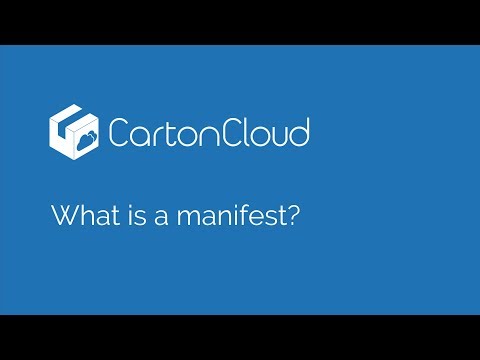 What is a Manifest?