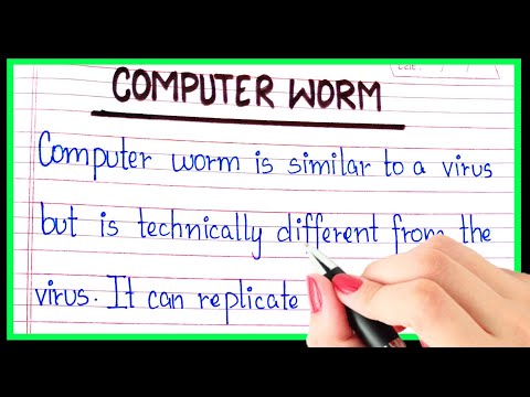 What is computer worm | Definition of computer worm | Define computer worm