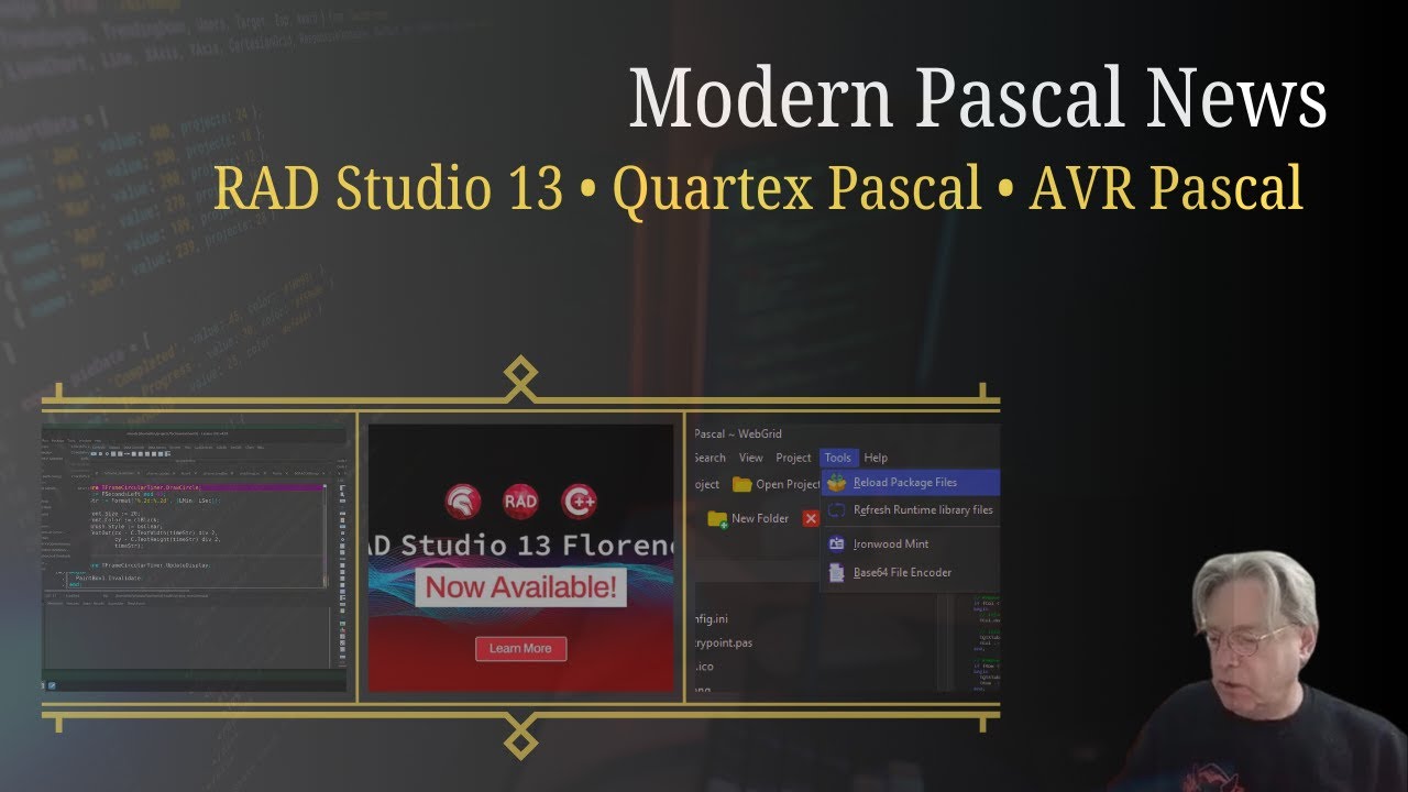 Modern Pascal News: RAD Studio 13, PasBuild 1.1, & Quartex Hits 1.0 and More