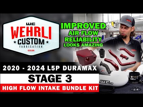 WCFab 2020 - 2025 L5P Duramax Stage 3 High Flow Intake Bundle Kit
