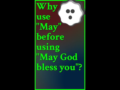See meaning 4 of may at dictionary.com (used to express wish or prayer): May you live to... #shorts