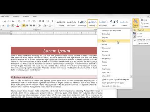 Quick Tips: Changing Your Style in Word - Access 2 Learn