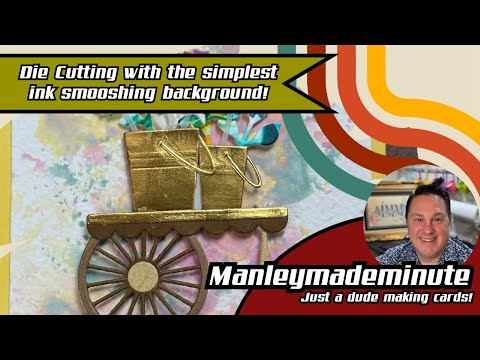 Corner Shoppe Wooden Cart - Simple Die Cutting with EASY Ink Smooshing!