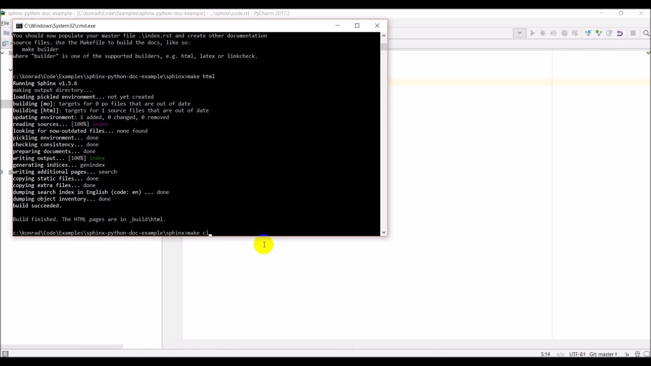 Python documentation website with Sphinx and GitHub - 04 - Autodocument python code