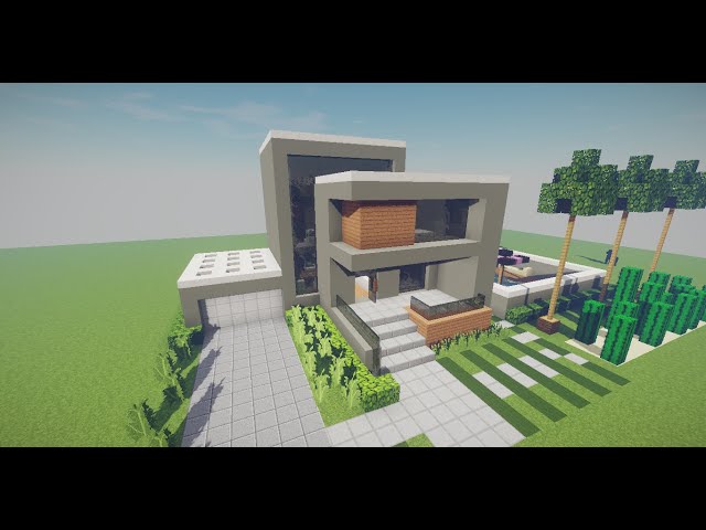 Modern House #54 + Schematics Minecraft Map