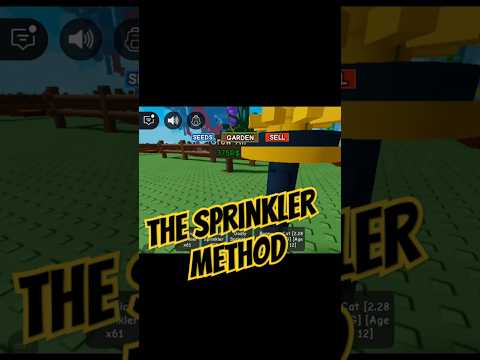the sprinkler method is the best on grow a garden #growagarden #roblox