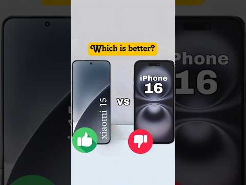 xiaomi 15 vs iphone 16 #smartphone #xiaomi #apple #iphone
