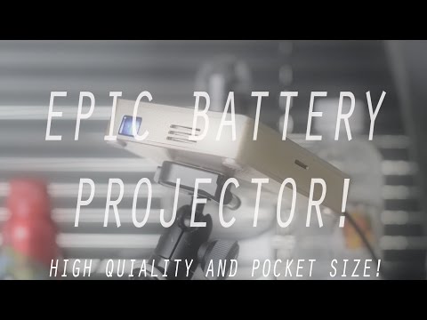 Best Projector Review! Pocket-Size | Battery Powered | HD | Gearbeast.com