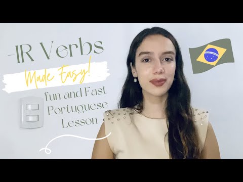 How to Conjugate -IR Verbs in Portuguese | Easy Guide for Beginners 🇧🇷