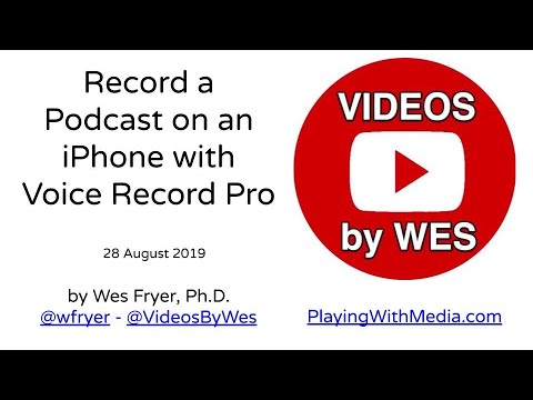 Record a Podcast on an iPhone with Voice Record Pro