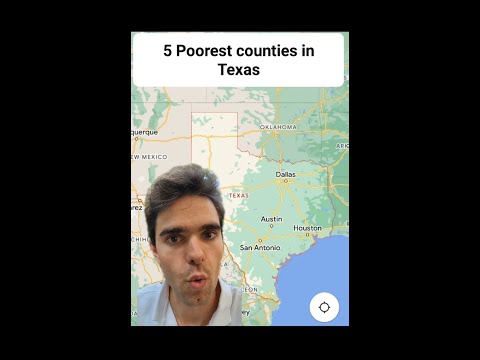 5 Poorest Counties in Texas
