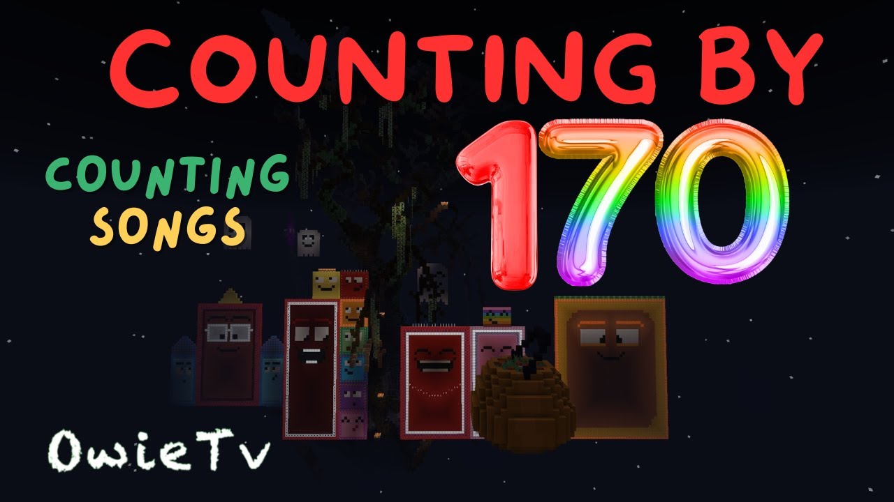 Counting by 170 Song - Halloween Special  | Counting Songs for Kids | Minecraft Numberblocks