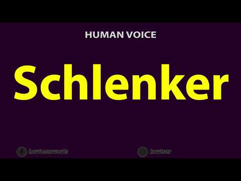 How to Pronounce Schlenker