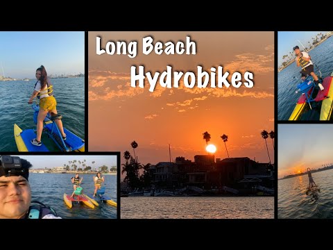 WE GOT ON WATERBIKES! (LONG BEACH HYDROBIKES)