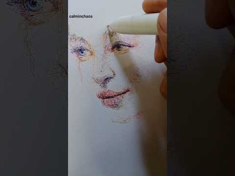 Scribble Portrait#portrait #art #scribble #artstyle #sketchart #pendrawing #drawing #portraitdrawing