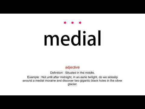 How to pronounce medial - Vocab Today