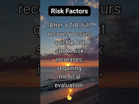 What happens to a person after a TIA?