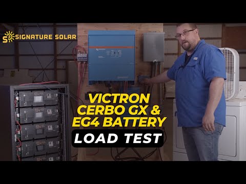 Victron Cerbo GX & EG4 Battery Compatibility & Communications. Victron Quattro 15kW & EG4 Load Test
