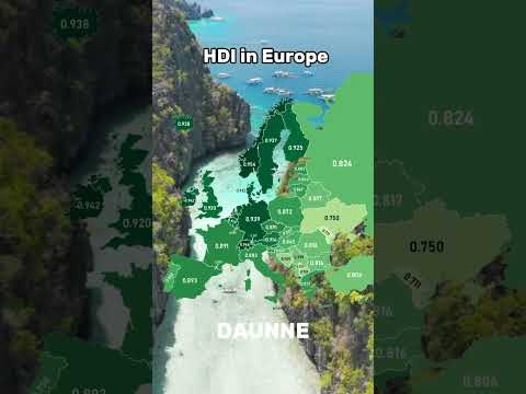 HDI in Europe #shorts